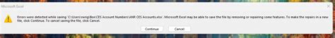 Error Saving Excel Files Box Support