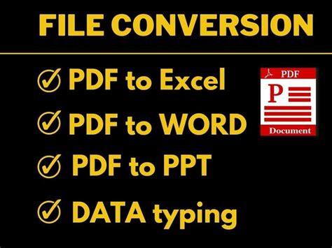 Pdf To Wordexcel Conversion Upwork