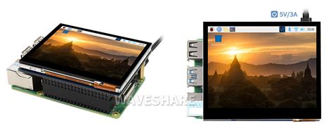 Inch Capacitive Touch Screen LCD For Raspberry Pi DPI IPS Toughened Glass Cover