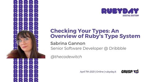 Checking Your Types An Overview Of Rubys Type System