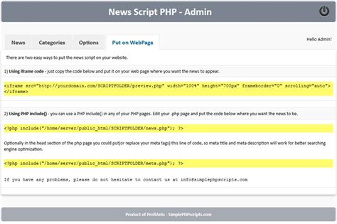 News Script Php Help