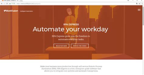 Free Rpa Workfusion Rpa Express