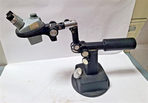 Bausch And Lomb Microscope 07x 3x Articulating Arm Stand
