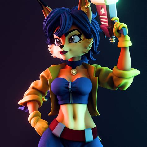 🦊carmelita Fox Sly Cooper・ 3d File For 3d Printing・cults
