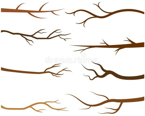 Vector Bare Old Dry Dead Tree Silhouette Without L Stock Vector Illustration Of Black Light