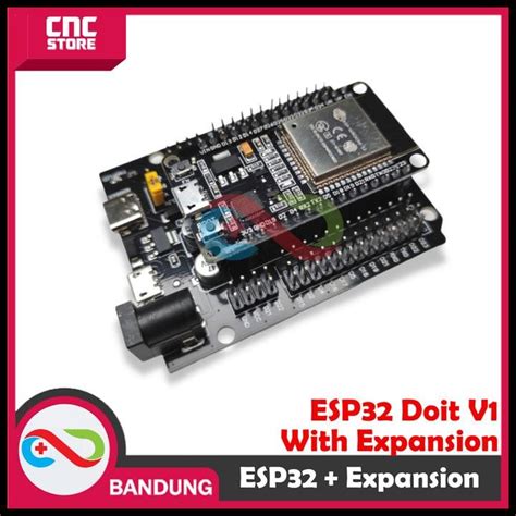 jual promo esp32 doit wifi bluetooth iot with expansion i o base plate extension good quality