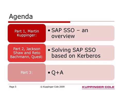 Single Sign On For SAP Environments KuppingerCole