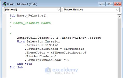 How To Use Relative Reference In Excel Macro With Easy Steps