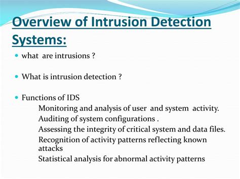 PPT Seminar On Intrusion Detection System PowerPoint Presentation Free Download ID 1571103