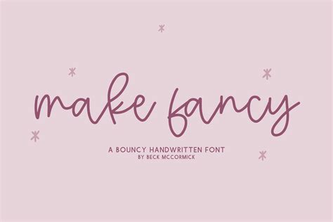Make Fancy Script Beck Mccormick Font Designer
