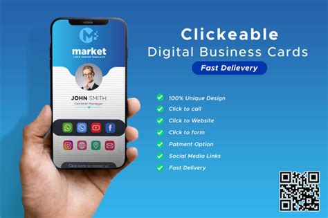 Make Clickable Digital Business Card With Qr Code By Faseehqureshi Fiverr