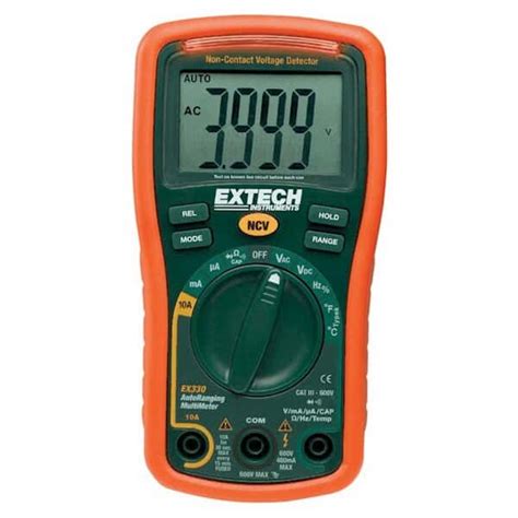 Extech Ex310 Mini Manual Ranging Multimeter Voltage Detector From Cole Parmer