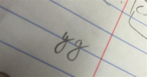 my cursive y looks too much like my cursive g and i keep getting
