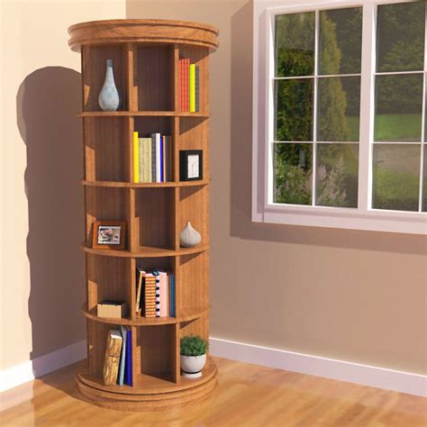 Rotating Bookshelf Diy At Madison Autumn Blog