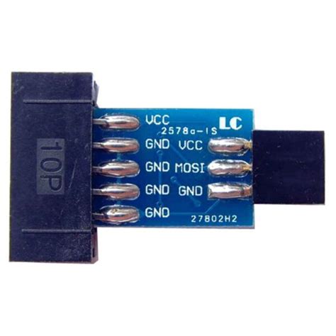 Avrisp 10 To 6 Pin Adapter For Mkii Usbasp Stk500