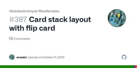 Card Stack Layout With Flip Card Issue VladislavAntonyuk MauiSamples GitHub