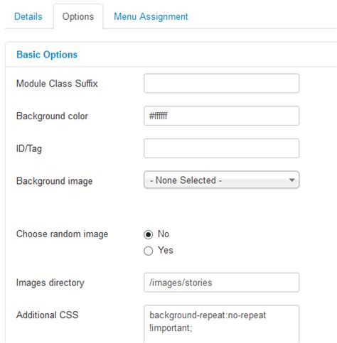 How To Use Different Background Images On Your Joomla Site