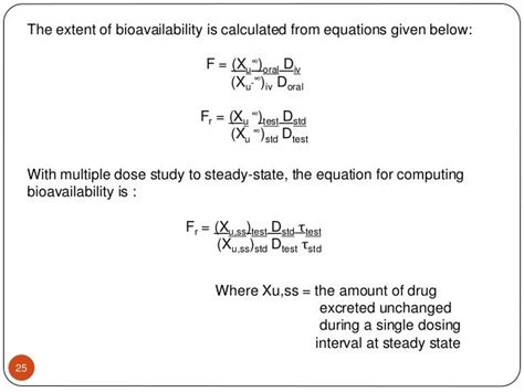 Bioavailability Absolute Bioavalability Relative Bioavailability
