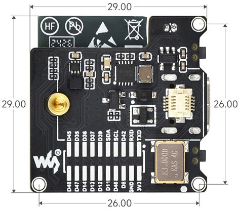 Модуль Esp32 S3 з ІЧ камерою 80×62 90° Fov від Waveshare купити в Києві