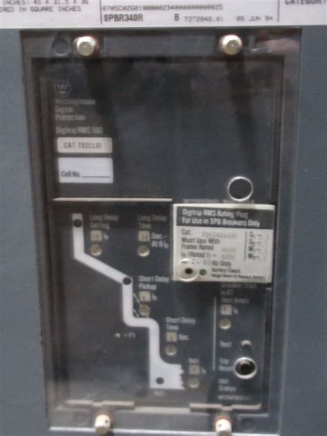 4000 Amps Westinghouse Pow R Line C 240 Volts 3ph3w 2 Section Switchboard For Sale