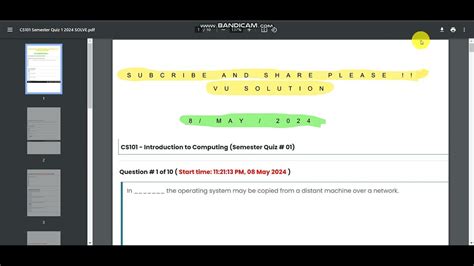 cs101 semester quiz 01 solution 2024 cs101 quiz 1 solution spring