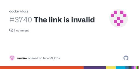 The Link Is Invalid Issue Docker Docs GitHub