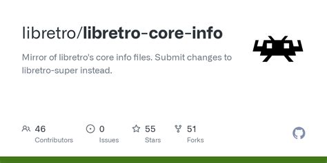 github libretro libretro core info mirror of libretro s core info
