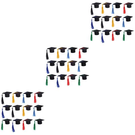 병 장식용 미니 귀여운 졸업 모자 파티 졸업 모자 36 개 Aliexpress