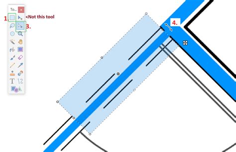 Selection Select A Diagonal Area In Paint Net Super User