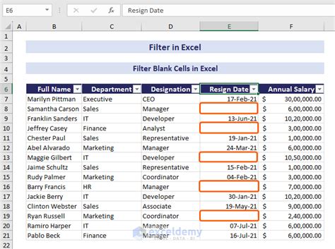 How To Filter Blank Cells In Excel