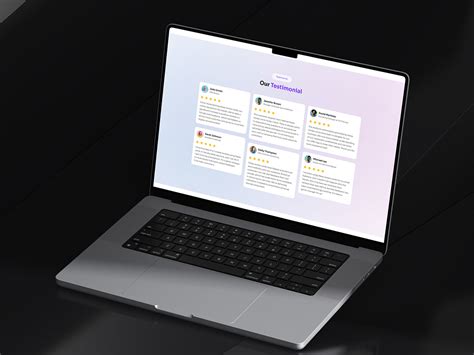 Google Review Card Landing Page UI Design Behance