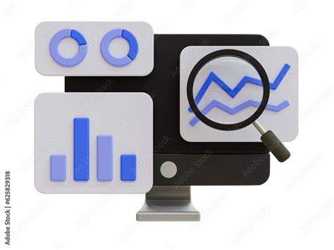 3d Minimal Data Analysis Business Planning Business Visualization