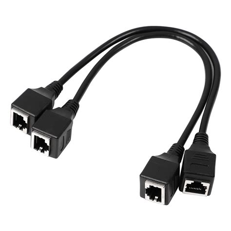 REGALWOVEN Ethernet Lan Female To Female Network Cable RJ45 Extension Cord 1Ft 2Pcs Walmart Com