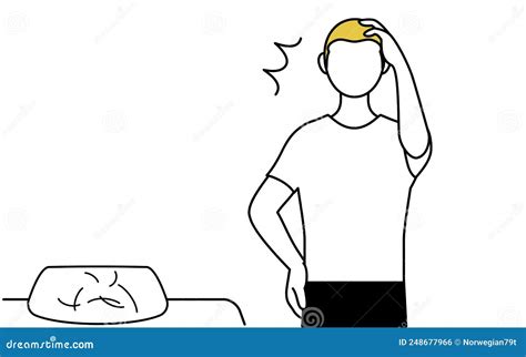 Aga Male Pattern Baldness Man Stock Illustration Illustration Of