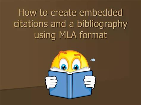 PPT How To Create Embedded Citations And A Bibliography Using MLA Format PowerPoint