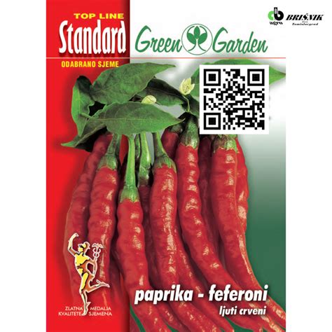 Paprika Feferoni Ljuti Crveni Gr Green Garden Agro Bri Nik