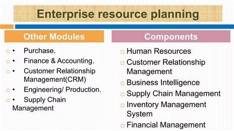 Transaction Processing Tp And Enterprise Resource Planning Erp Pptx