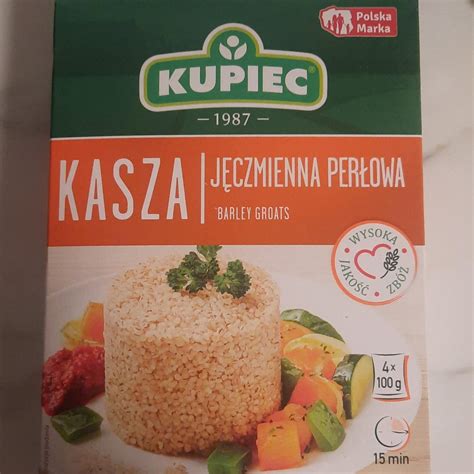 Kasza Jaczmienna Perlowa Kupiec калорийность пищевая ценность ⋙