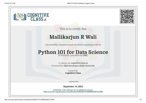 Completed Ibms Python For Data Science Course Mallikarjun R Wali Posted On The Topic Linkedin