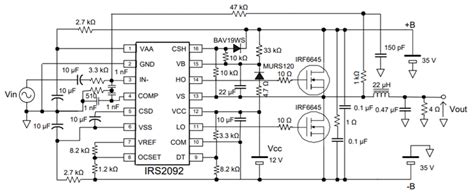 Irs2092放大器pinout，数据表，等效，电路和规格 乐鱼全站app下载