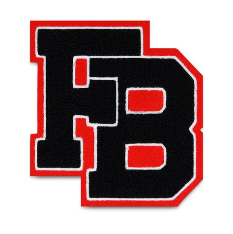 Single Felt 2 Letter Interlocking Chenille Varsity Letter Monogram