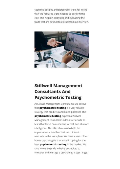 Psychometric Testing Pdf Resume Writing And Advice Job Search