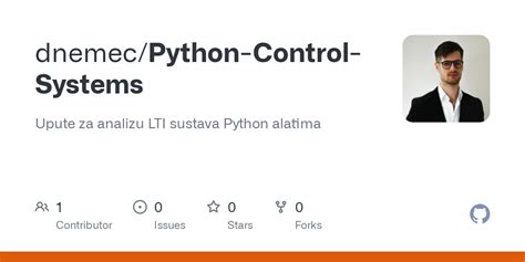 Github Dnemecpython Control Systems Upute Za Analizu Lti Sustava