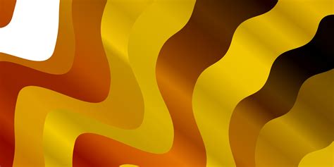 Dark Orange Vector Pattern With Curved Lines Bright Illustration With Gradient Circular Arcs