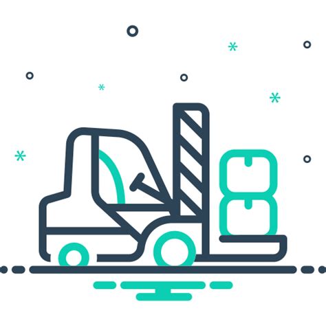 Material Handling Material Handling Forklift Logistic Cargo Lifting Icon Download On
