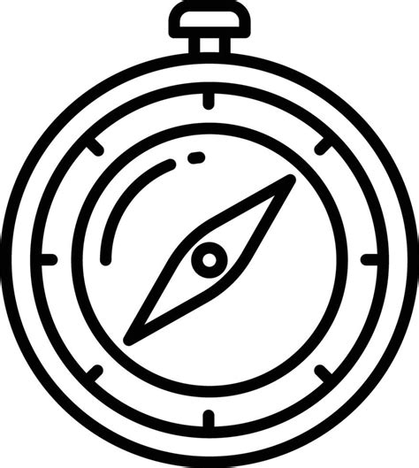 Compass Outline Illustration 44756378 Vector Art At Vecteezy