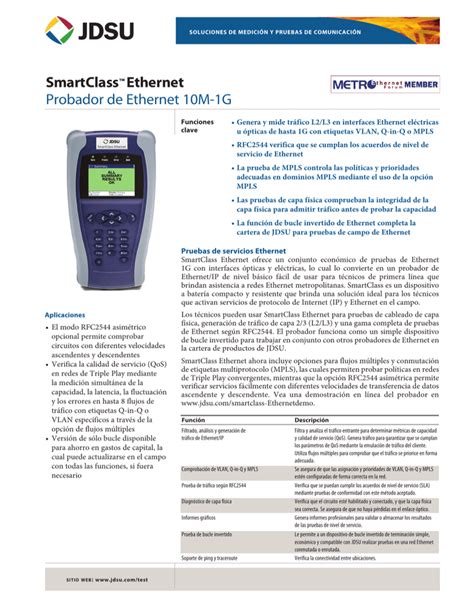 Smartclass™ Ethernet
