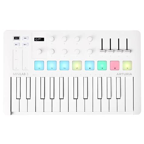 Arturia Minilab 3 Midi Controller Keyboard Alpine White Reverb Uk