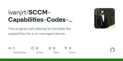 github ivanjrt sccm capabilities codes analyzer this program will