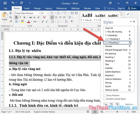 How To Create And Use Styles In Word 2016